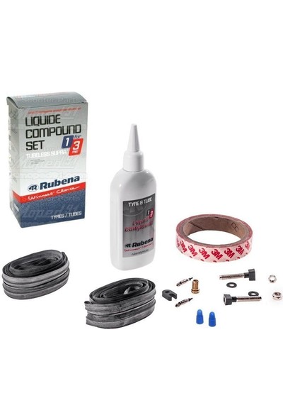 Rubena/Mitas 27.5'' Tubeless Dönüştürme Kiti Rubena/Mitas 27.5'' Tubeless Dönüştürme Kiti