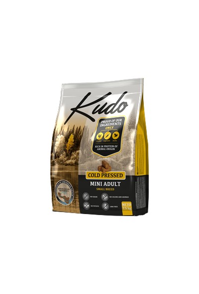 Kudo Küçük Irk Yetişkin Tahılsız Mama 7,5 kg