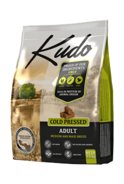 Kudo Orta ve Büyük Irk Yetişkin Tahılsız Mama 7,5 kg