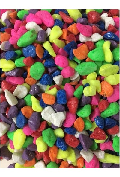 Amazon Pet Akvaryum İçin Renkli Çakıl Taşı 1 kg