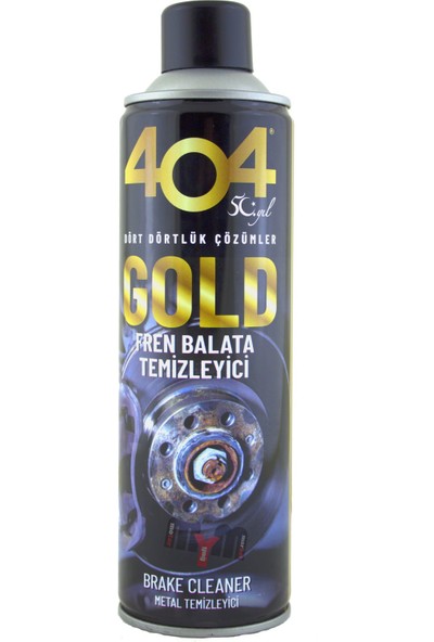 404 Gold Fren Balata Temizleyici Sprey 500 ml 30'lu Paket 404 Gold Fren Balata Temizleyici Sprey 500 ml 30'lu Paket