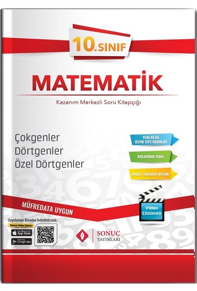Sonuç Yayınları 10.Sınıf Çokgenler Dörtgenler Özel Dörtgenler 2021