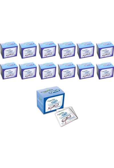 Fresh'n Soft Gözlük Camı Temizleme Mendili 12'li - 180 Adet Fresh'n Soft Gözlük Camı Temizleme Mendili 12'li - 180 Adet