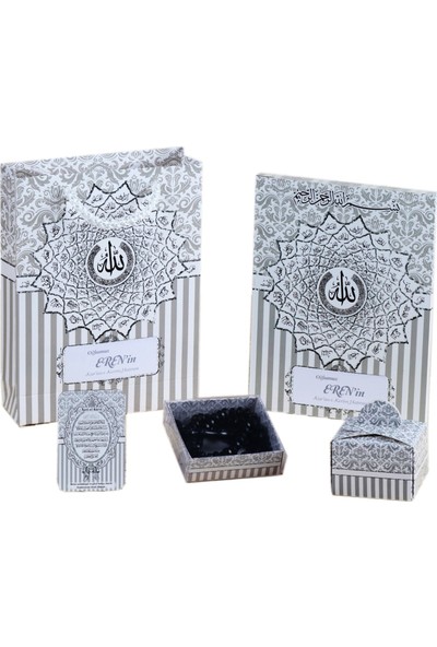Süslü Şekerleme Simli Kabartma Yasin + Çanta + Tesbih + Magnet + Lokum Kutusu 5'li Mevlüt Seti 30 Adet Süslü Şekerleme Simli Kabartma Yasin + Çanta + Tesbih + Magnet + Lokum Kutusu 5'li Mevlüt Seti 30 Adet