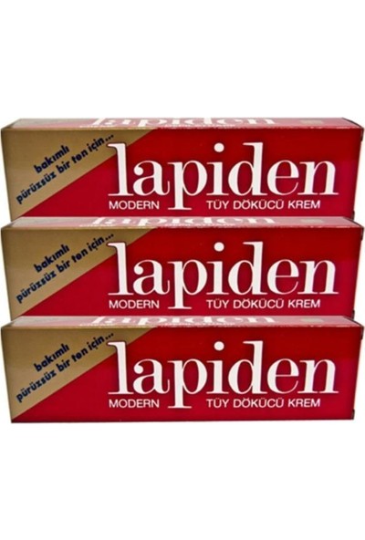 Lapiden Tüy Dökücü Krem 40 gr x 3 Adet Lapiden Tüy Dökücü Krem 40 gr x 3 Adet