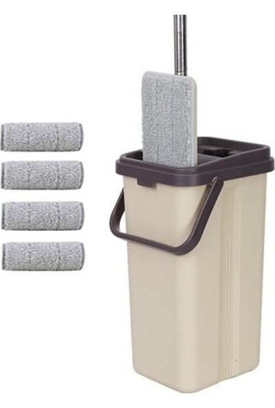 Zambak Tablet Mop Yeni Nesil Temizlik Kova Paspas Seti +4 Yedek Mikrofiber Başlık Zambak Tablet Mop Yeni Nesil Temizlik Kova Paspas Seti +4 Yedek Mikrofiber Başlık
