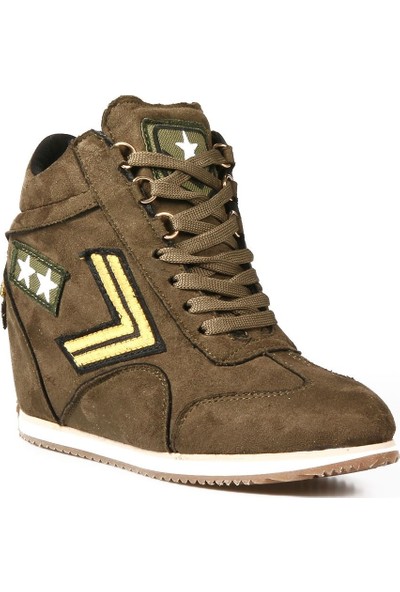 Rovigo Plus Haki Suet Kadın Spor Bot