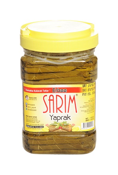Sarım Tokat Erbaa Salamura Asma Yaprak 1250 gr Sarım Tokat Erbaa Salamura Asma Yaprak 1250 gr