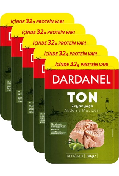 Dardanel Ton Balığı Zeytinyağlı 120 gr x 5 Dardanel Ton Balığı Zeytinyağlı 120 gr x 5