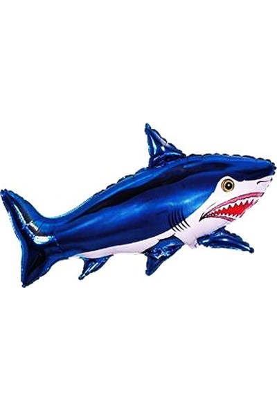 İkm Köpek Balığı Folyo Balon Balık Şeklinde Uçan Folyo Balon 80 x 33 cm