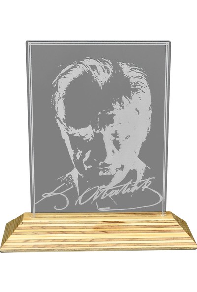 Tlt Panel Deco 3D Ata Led Li Masaüstü Lamba