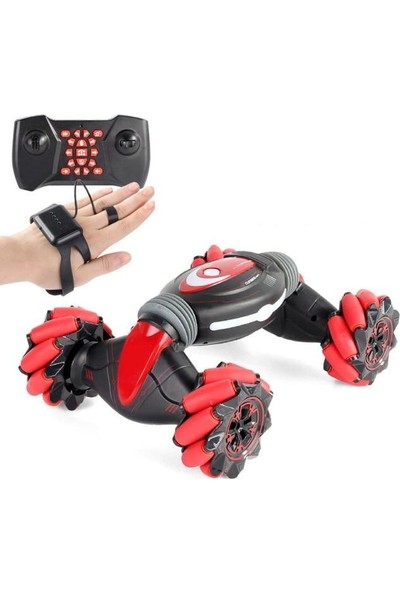 Inovya El Sensörlü Akrobatik Uzaktan Kumandalı Araba Yeni Teknoloji Kırmızı