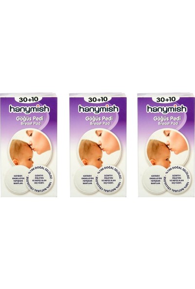 Hanymish Göğüs Pedi 30+10 Adet 3 Kutu
