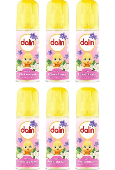 Dalin Bebek Kolonyası Floral 150 ml Sprey x 6 Adet Dalin Bebek Kolonyası Floral 150 ml Sprey x 6 Adet