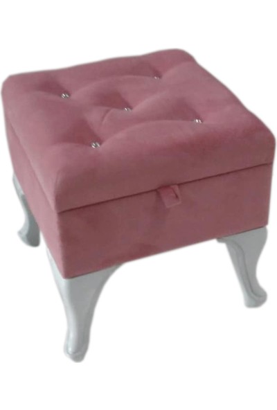 Ertok Sandıklı Puf Koltuk Pembe