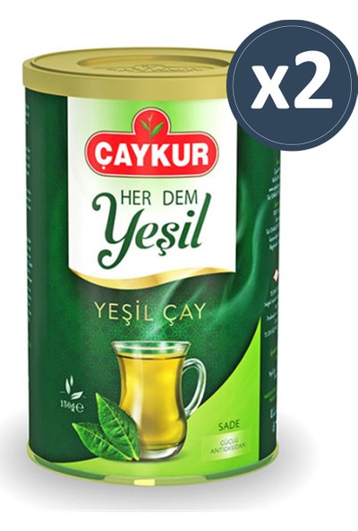 Çaykur Yaprak Yeşil Çay Sade 150 gr 2 Adet Çaykur Yaprak Yeşil Çay Sade 150 gr 2 Adet