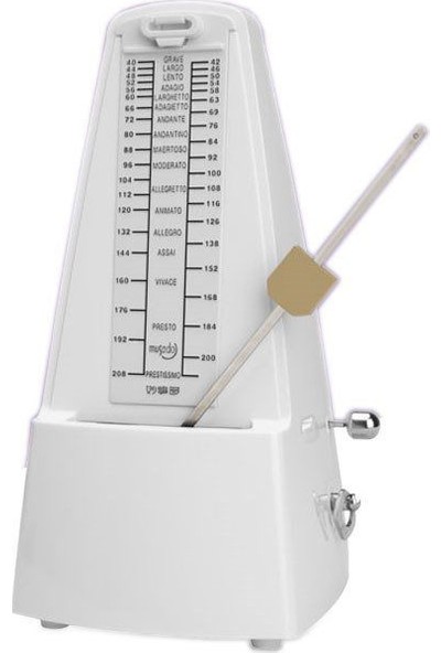 Musedo M-20WH Mekanik Metronom - Beyaz