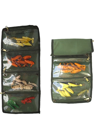 Horizon Av Yapay Yem (Silikon) Çantası-04 4 Bölme 20x46cm