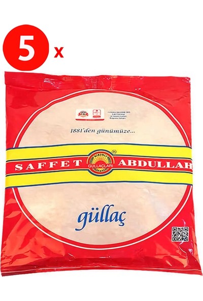 Saffet Abdullah Güllaç 400 gr x 5 Paket Saffet Abdullah Güllaç 400 gr x 5 Paket