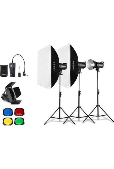 Godox SK400 II 3'lü Paraflaş Kit