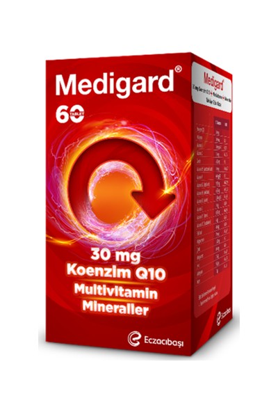 Medigard Vitamin Mineral Kompleks CoQ10 60 Tablet Medigard Vitamin Mineral Kompleks CoQ10 60 Tablet