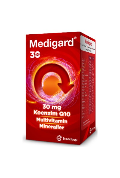 Eczacıbaşı Medigard Vitamin Mineral Kompleks Coq10 30 Tablet Eczacıbaşı Medigard Vitamin Mineral Kompleks Coq10 30 Tablet