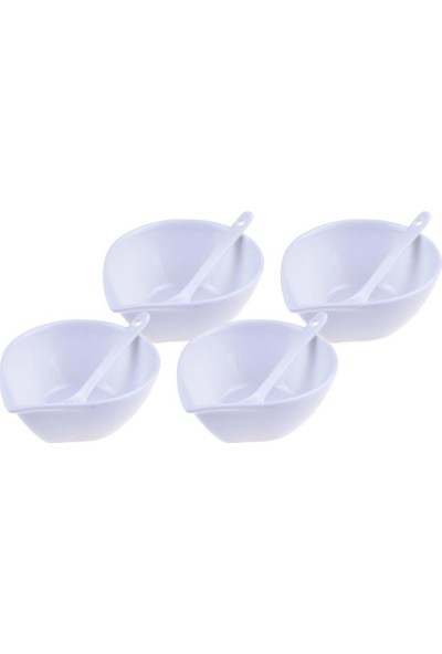 Bambum Alamo 4'lü Kaşıklı Kase Seti