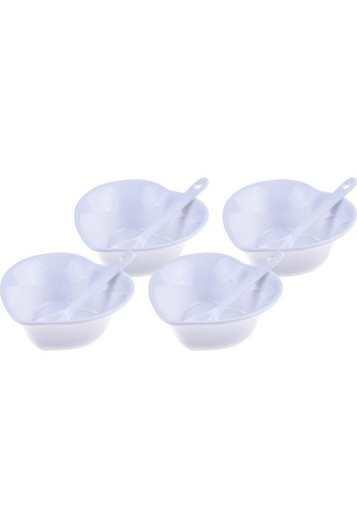 Bambum Amorella 4'lü Kaşıklı Kase Seti