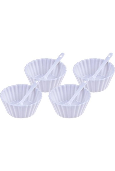 Bambum Celano 4'lü Kaşıklı Kase Seti