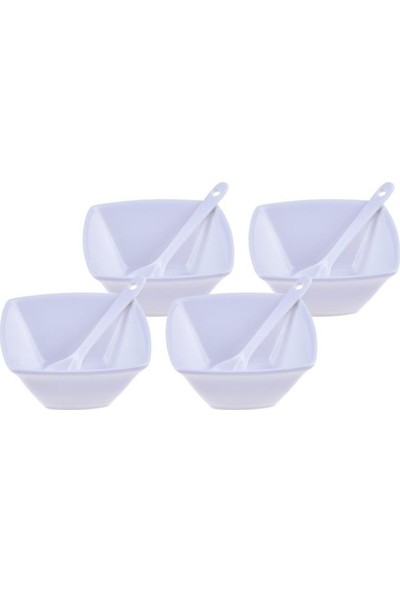 Bambum Elano 4'lü Kaşıklı Kase Seti