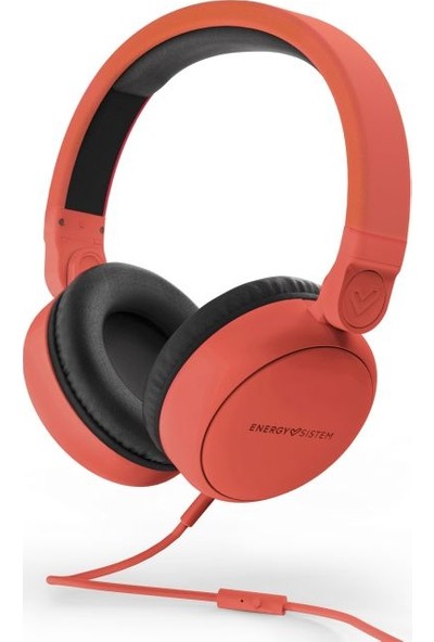 EnergySistem Style 1 Kablolu Kulaküstü Kulaklık Kırmızı