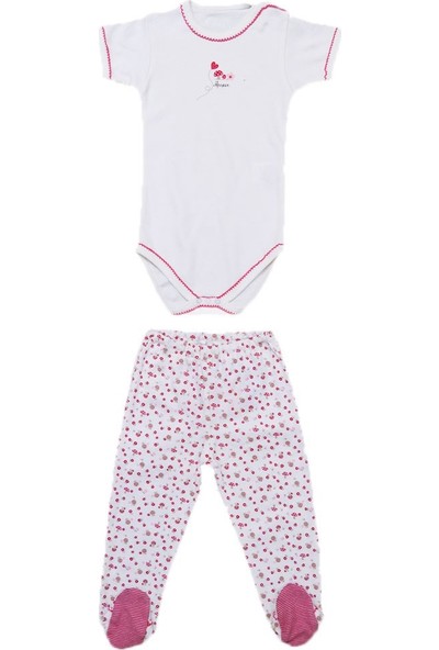 Bebepan 1500 Littles 2Li Kız Bebek Takımı Beyaz-Pembe 9-12 Ay (74-80 Cm) Bebepan 1500 Littles 2Li Kız Bebek Takımı Beyaz-Pembe 9-12 Ay (74-80 Cm)