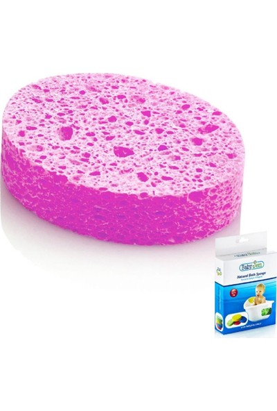 Babyjem Banyo Süngeri Selülozik Pembe