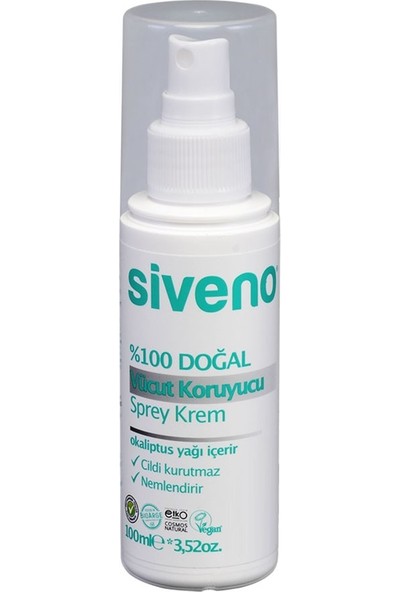 Siveno Vücut Koruyucu Sprey Krem 100 ml Siveno Vücut Koruyucu Sprey Krem 100 ml