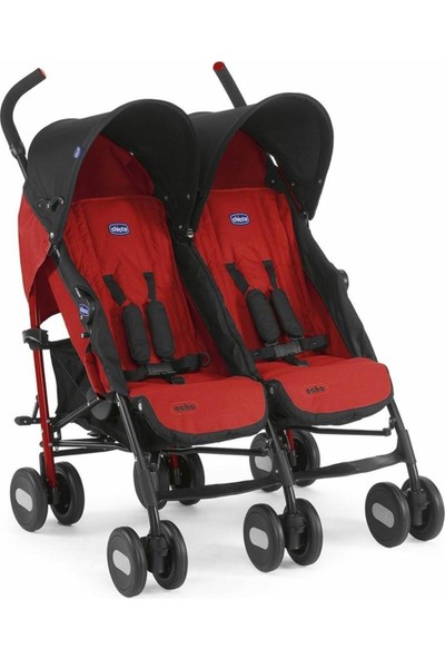 Chicco Echo Twin İkiz Baston Bebek Arabası / Garnet Chicco Echo Twin İkiz Baston Bebek Arabası / Garnet