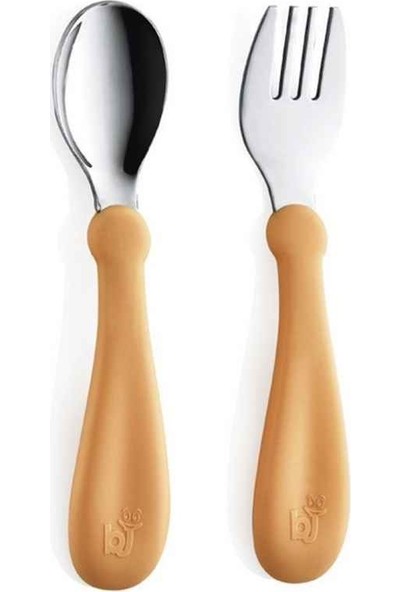 Babyjem Paslanmaz Çelik Çatal Kaşık Seti Somon Babyjem Paslanmaz Çelik Çatal Kaşık Seti Somon