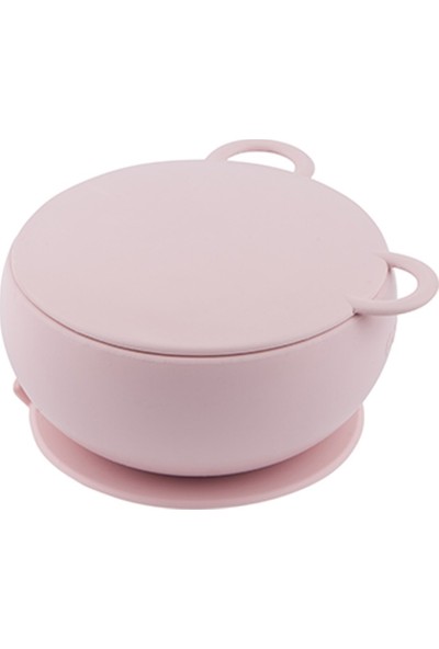 OiOi Silikon Kapaklı Kase - Pembe