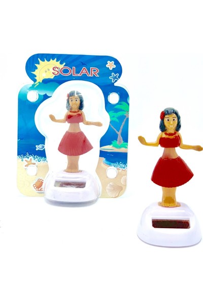 Dünyadan Hediyeler Güneş Enerjili Dans Eden Kız Solar Hula Girl Kırmızı 1 adet Dünyadan Hediyeler Güneş Enerjili Dans Eden Kız Solar Hula Girl Kırmızı 1 adet