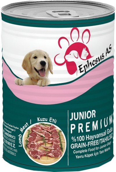 Ephesus As Junior Premium Köpek Konservesi 415 gr x 24 Adet