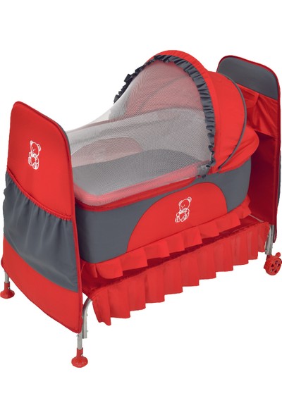 Happy Baby Eko Toy Beşik Füme - Kırmızı Happy Baby Eko Toy Beşik Füme - Kırmızı