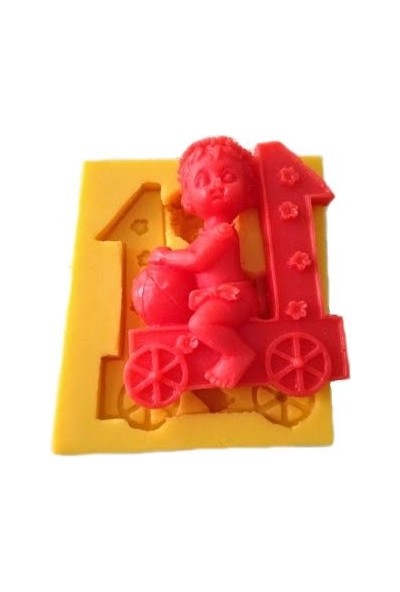 Simo 1 Yaş Bebek Silikon Kalıp Sabun ve Kokulu Taş Kalıbı