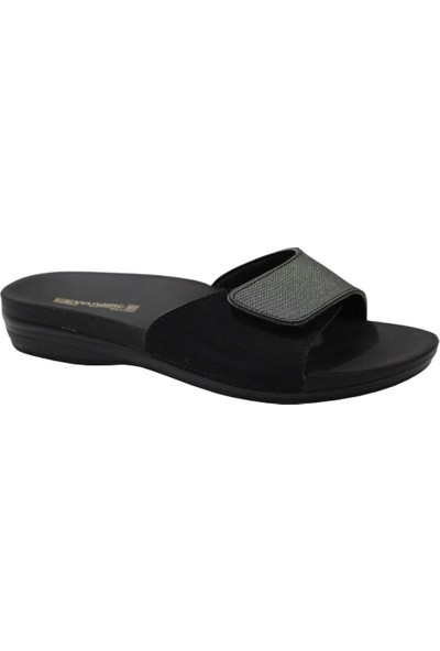 Ceyo Marina-6 Gümüş Ortapedik Kadın Terlik & Sandalet 36