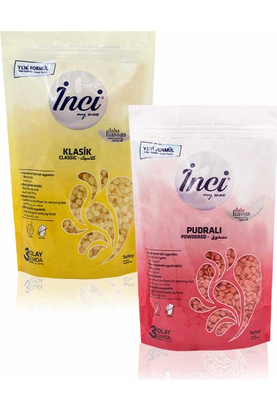 İnci Ağda 2 Kutu - Pudralı Özel Bölgeler İçin + Naturel Sert Tüyler İçin İnci Ağda 2 Kutu - Pudralı Özel Bölgeler İçin + Naturel Sert Tüyler İçin