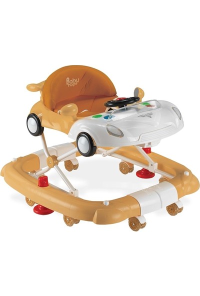 BabyHope 215 Arabam Salla Bebek Yürüteç - Kahverengi
