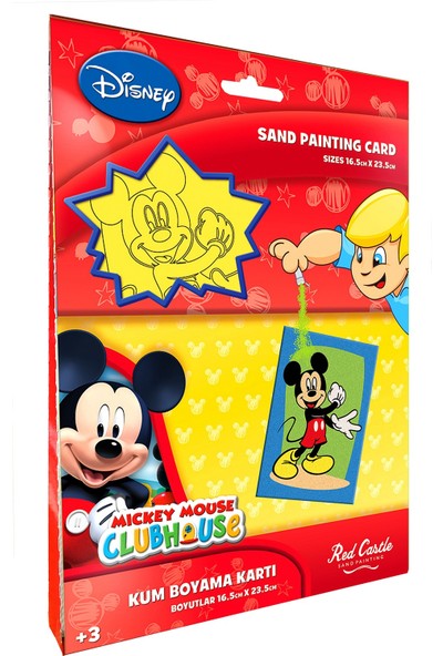Red Castle Mickey 1 Kum Boyama Kartları