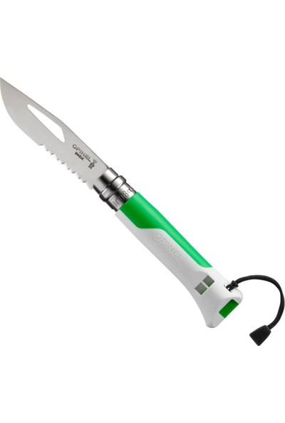 Opinel No 8 Outdoor Fluo Paslanmaz Çelik Çakı (Yeşil)
