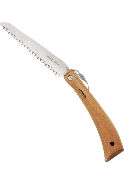 Opinel No 18 Kayın Saplı Katlanır Çelik Testere (Karbon Kaplama)