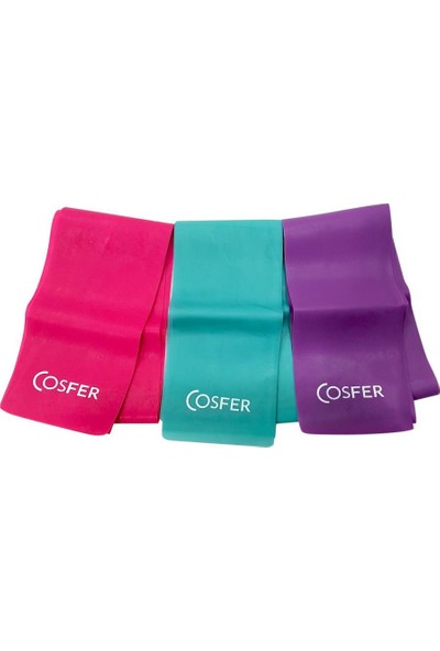 Cosfer Csf-Plk 90X7,5 cm 3.lü Pilates Lastiği Cosfer Csf-Plk 90X7,5 cm 3.lü Pilates Lastiği