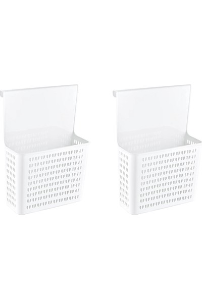 Bahar Dolap Kapağına Asılabilir 2 Adet Plastik Düzenleyici Sepet Bahar Dolap Kapağına Asılabilir 2 Adet Plastik Düzenleyici Sepet