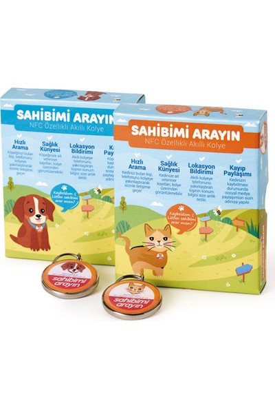 Smart Magnet Sahibimi Ara Kedi Kolyesi Ömür Boyu Kullanım